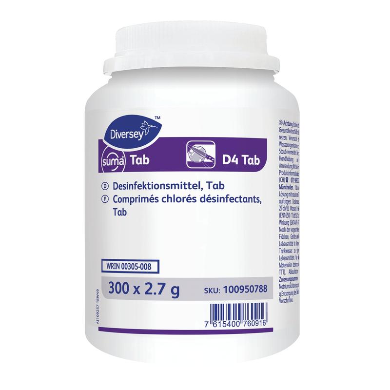 Suma Tab D4, Disinfection tablets based on chlorine | Can (200 pieces ...