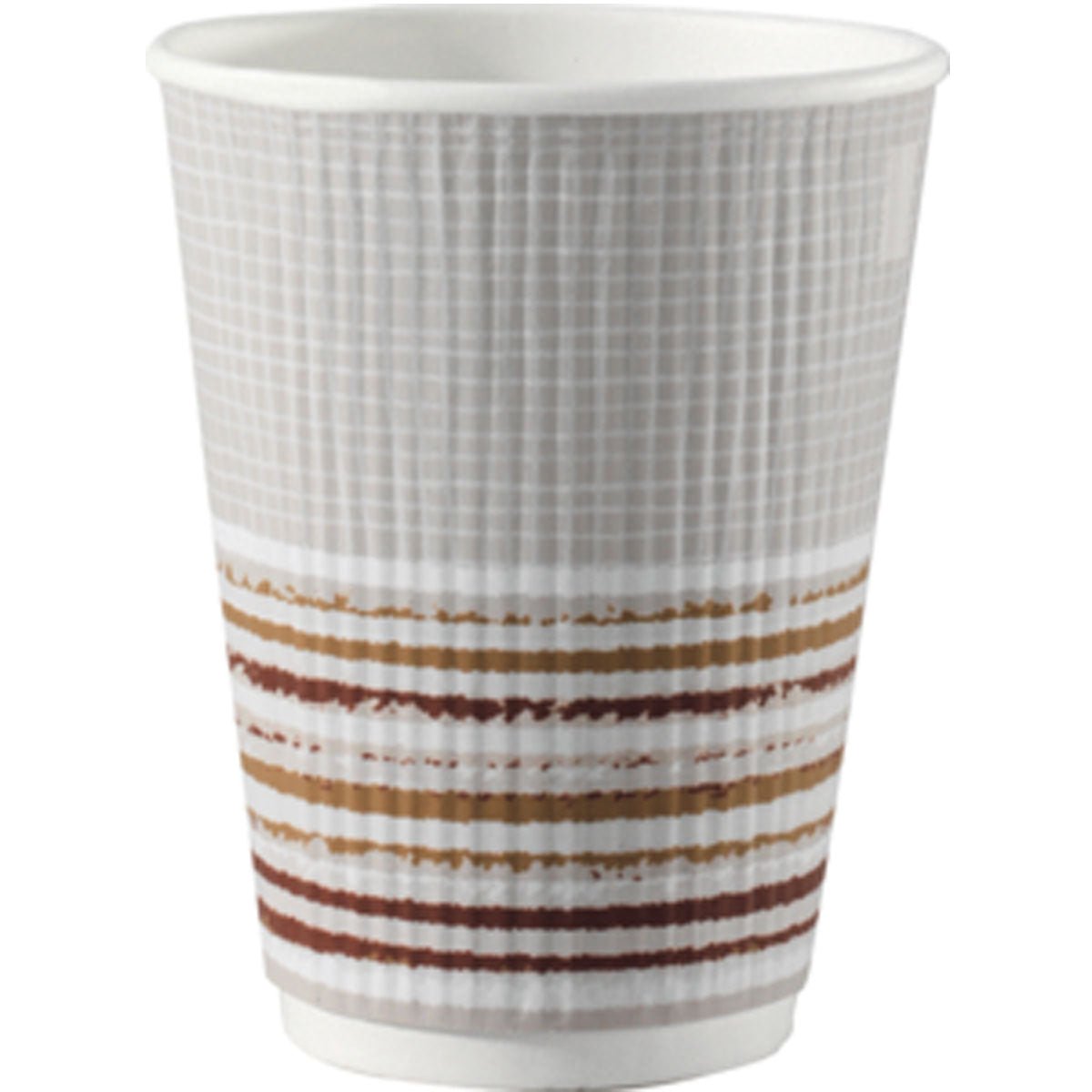 Triple Wall Stripe ThermoCher 240 ml, Pap/PLA white with stripes Pap/P ...