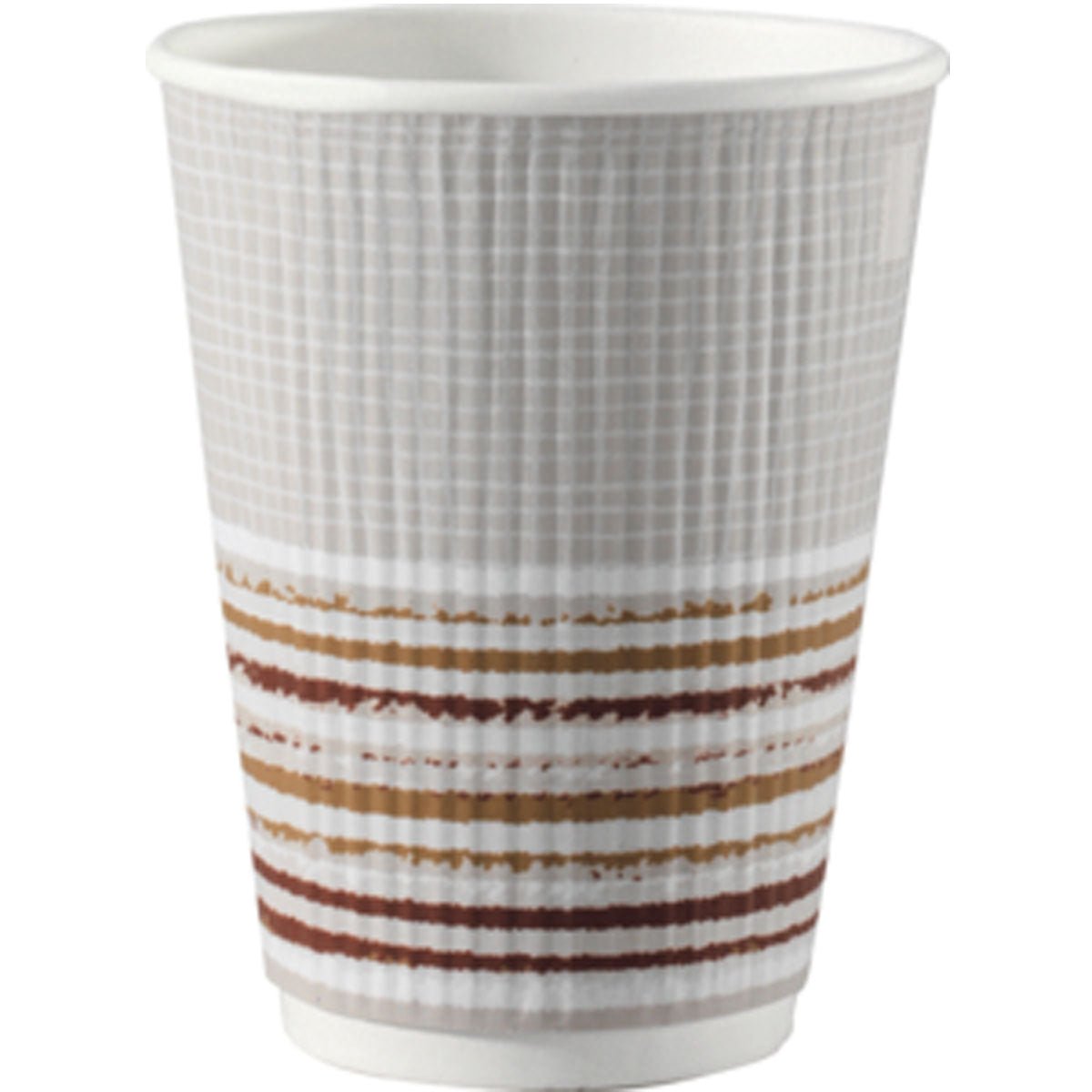 Triple Wall Stripe ThermoCher 350 ml, Pap/PLA white with stripes Pap/P ...