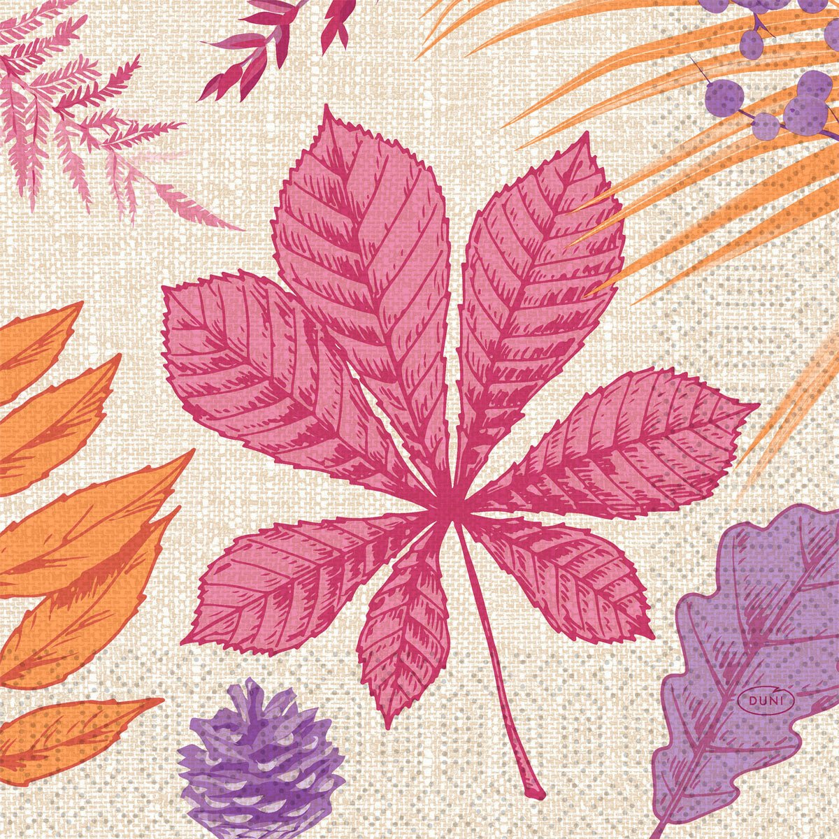 Napkin 33x33 3-layer 1/4 Bright Autumn | Pack (50 pieces) – Altruan