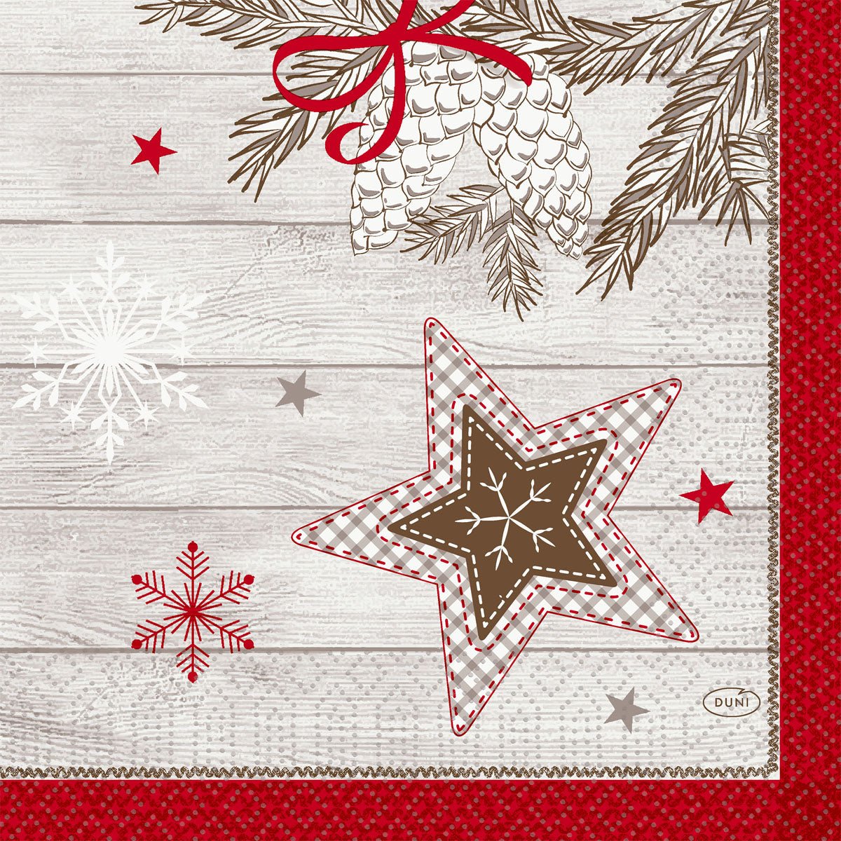Napkin 33x33 3-layer 1/4 Cozy Winter | Pack (250 pieces) – Altruan