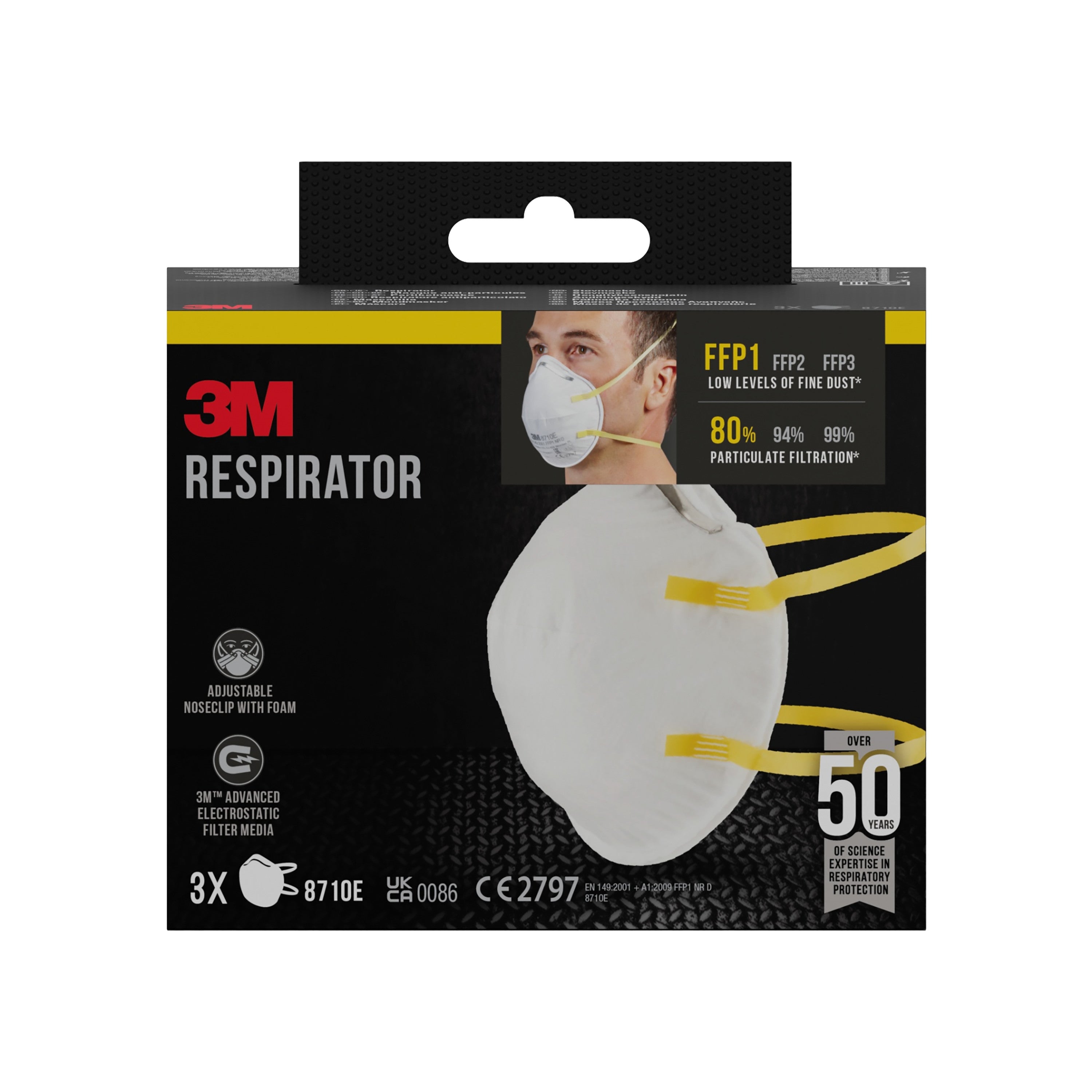 3M ™ particle mask 8710e, FFP1, without valve – Altruan