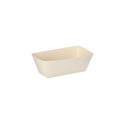 Papstar 50 saucentrays, cardboard "pure" 3.5 cm x 3 cm x 7 cm white "G ...