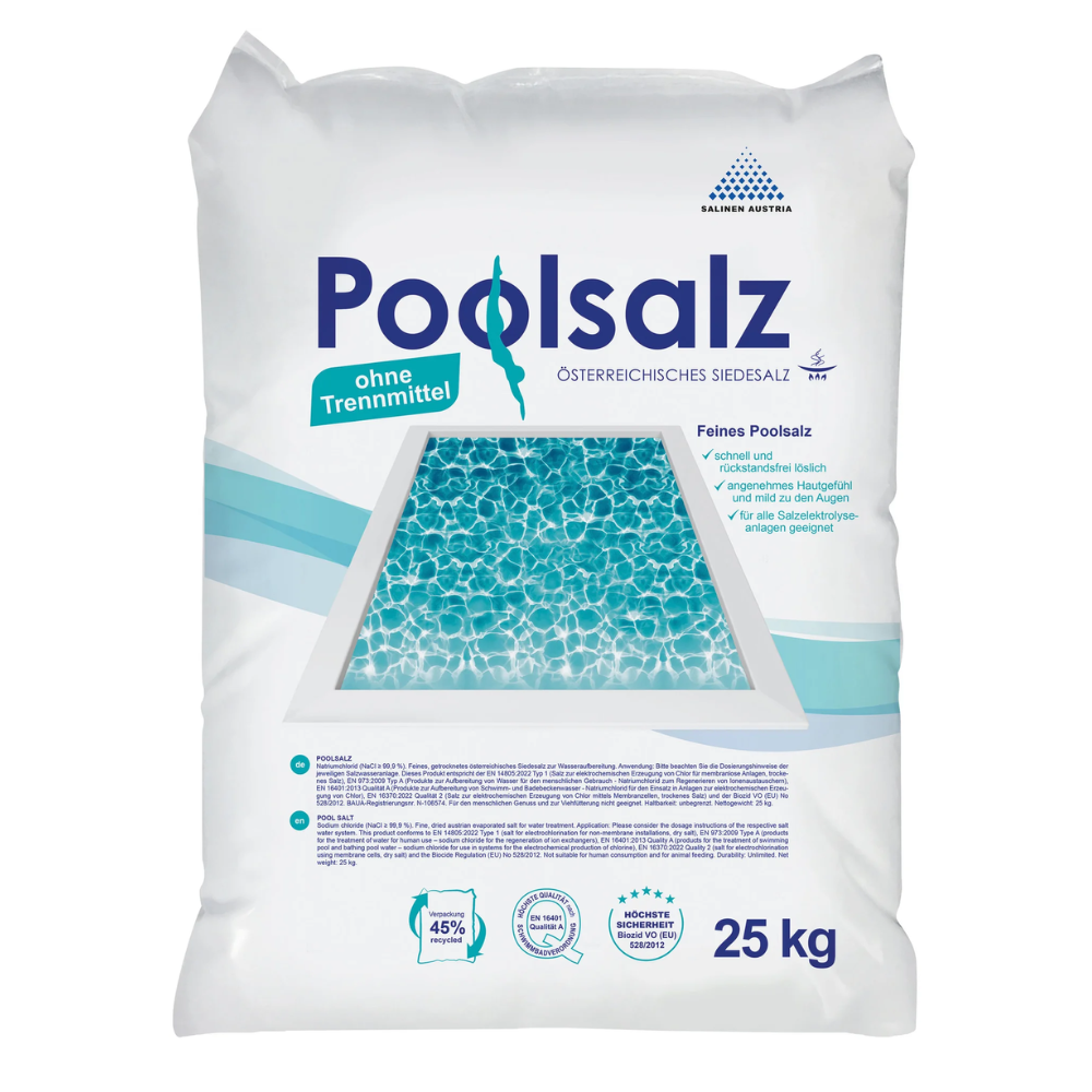 Saline pool salt 25 kg - altruan.de – Altruan